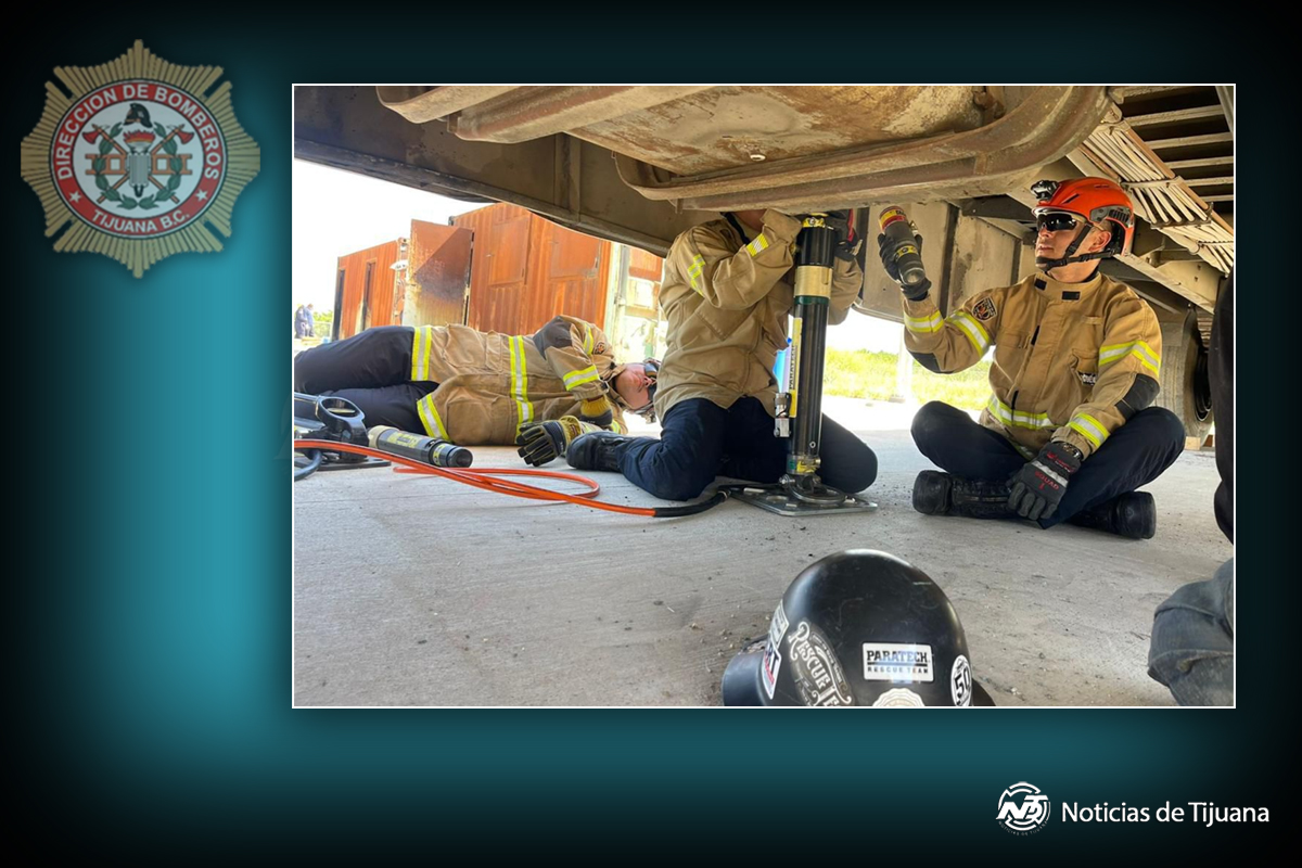 Participan Bomberos en capacitación sobre estabilización vehicular y apuntalamiento de ...